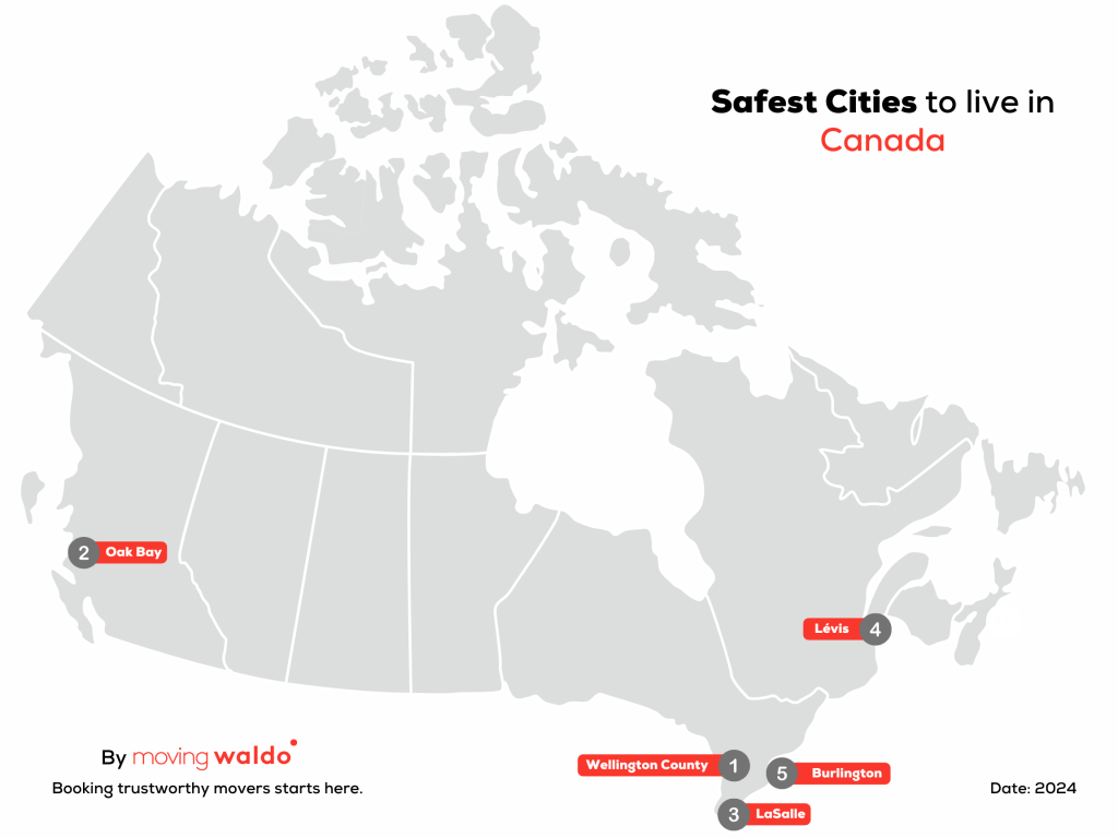 Top 5 Safest cities to live in Canada with the Best quality of life – 2024